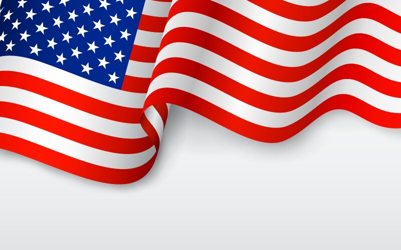 Waving american flag Vector Images & Graphics for Commercial Use ...