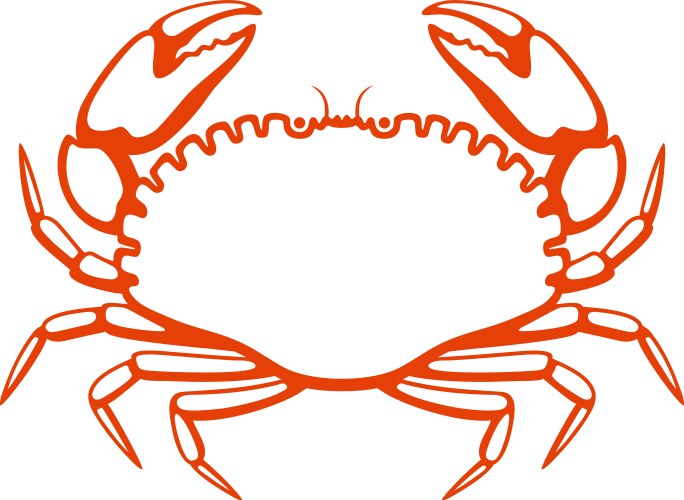 Crab Royalty Free Vector Image - VectorStock
