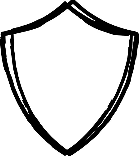 Frame shield texture element outline border Vector Image