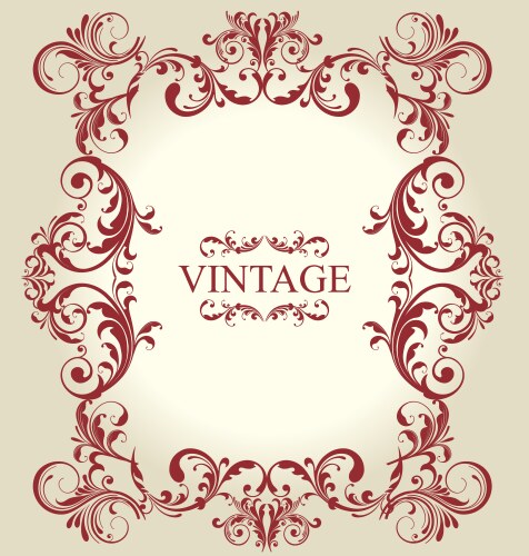 Vintage frame Royalty Free Vector Image - VectorStock