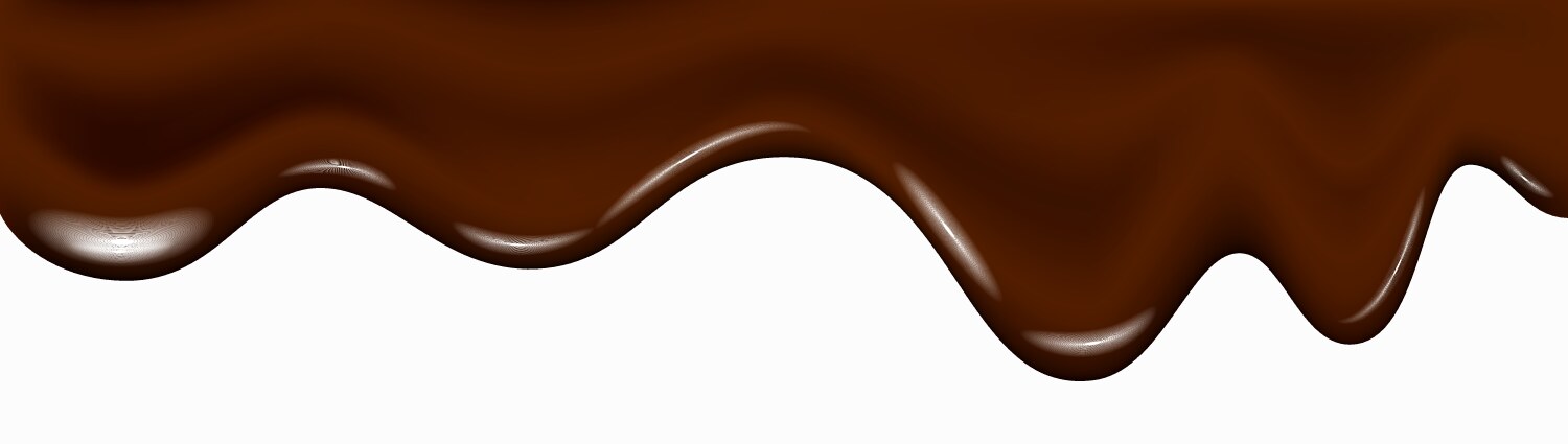 Realistic dark chocolate falling drops dripping Vector Image