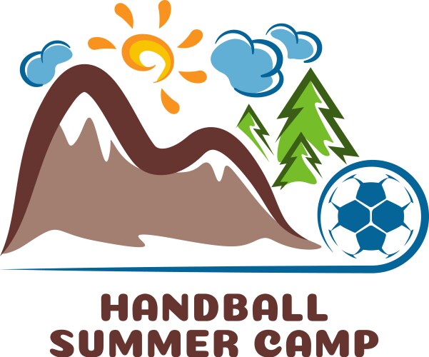 Logo for handball Royalty Free Vector Image - VectorStock