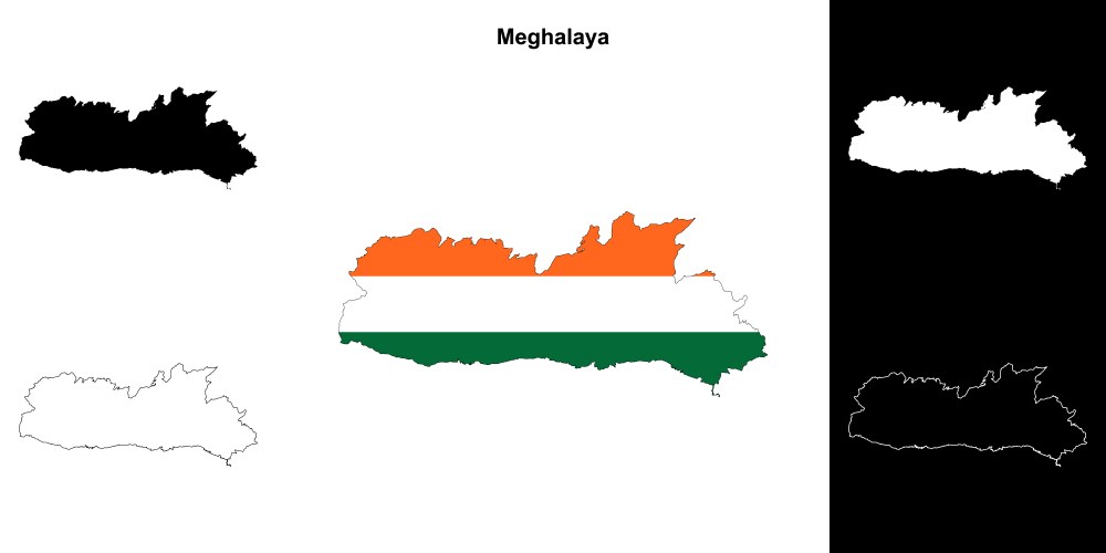 Meghalaya map Vector Images & Graphics for Commercial Use | VectorStock