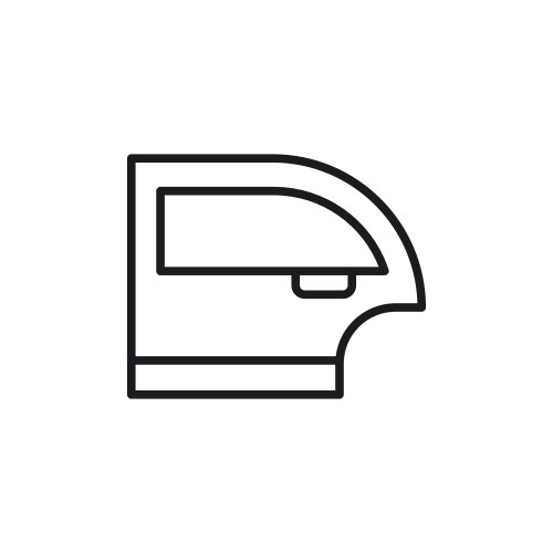 Car boot icon symbol on white background Vector Image