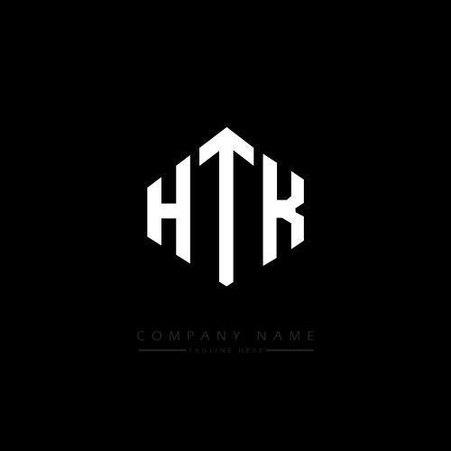 Htk logo letter design Royalty Free Vector Image