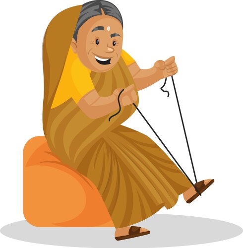 Manthra cartoon character Royalty Free Vector Image