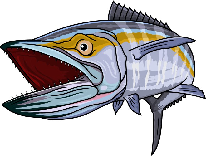 Rainbow trout fishing logo Royalty Free Vector Image