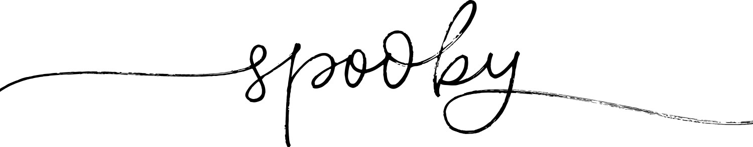 Horror line lettering isolated on white Royalty Free Vector