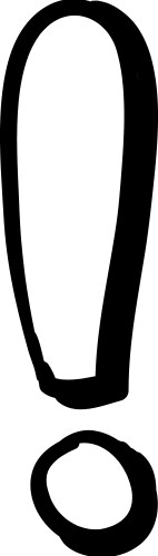 Cartoon drawing question mark symbol Royalty Free Vector