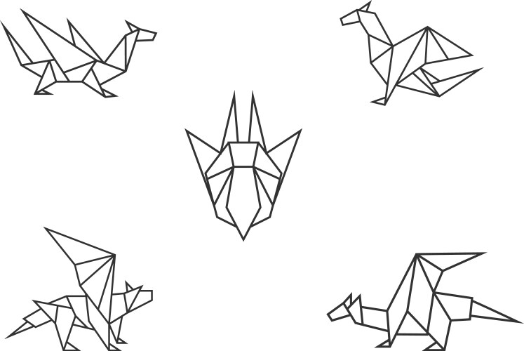 Dragon logo Royalty Free Vector Image - VectorStock