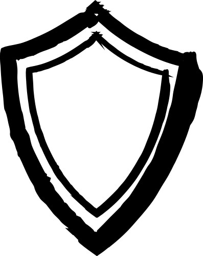 Frame shield texture element outline border Vector Image