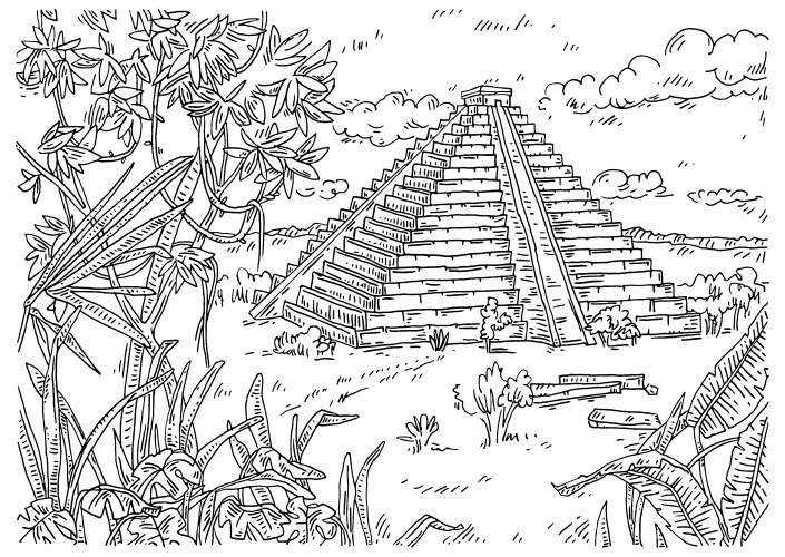 Pyramid Black and White Vector Images (over 37,000)
