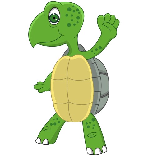 Cartoon turtle Royalty Free Vector Image - VectorStock