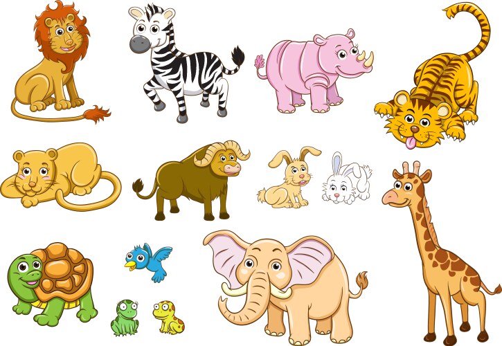 Animals cartoon Royalty Free Vector Image - VectorStock
