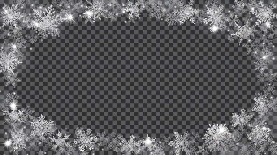 Transparent Snowflake Frame Vector Images (over 1,700)