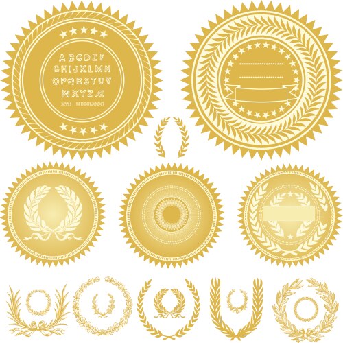 Money and numbers set Royalty Free Vector Image