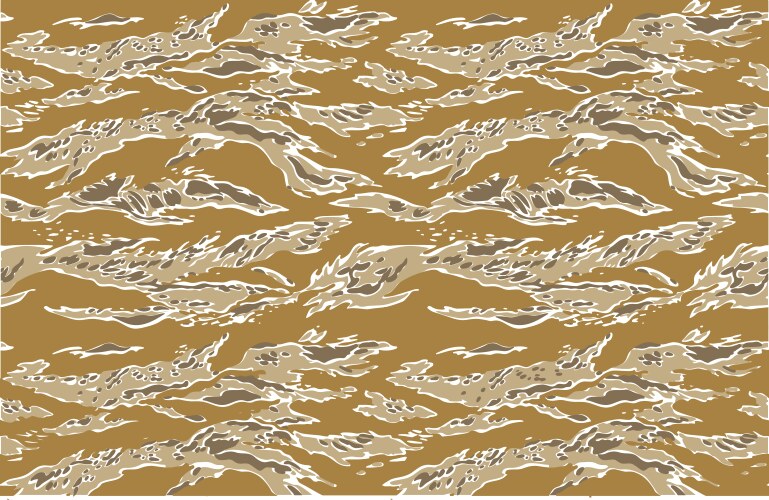 Vietnam tiger stripe camouflage seamless patterns Vector Image