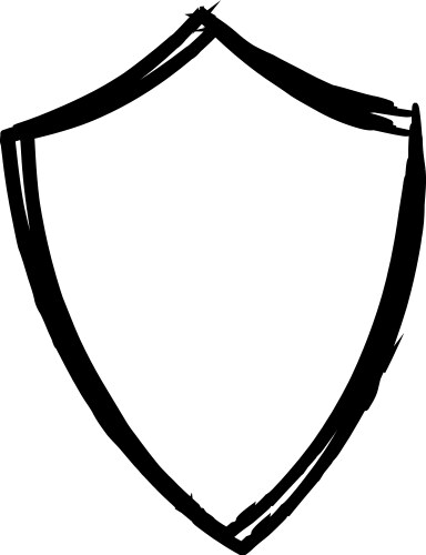 Frame shield texture element outline border Vector Image