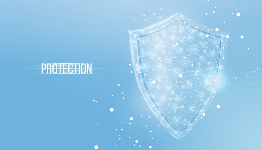 Transparent guard shield Royalty Free Vector Image
