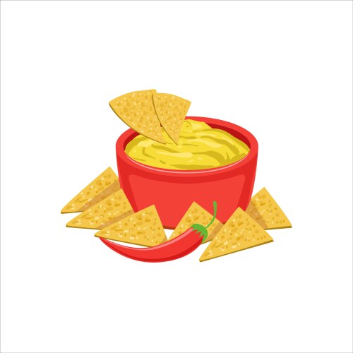 Nachos tortilla chips Royalty Free Vector Image