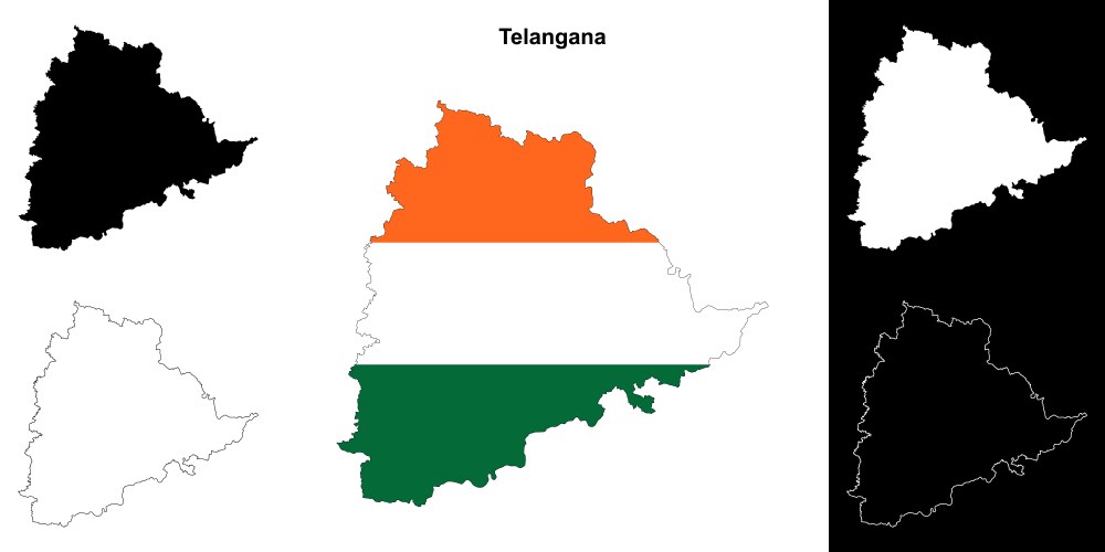 Telangana Map Logo