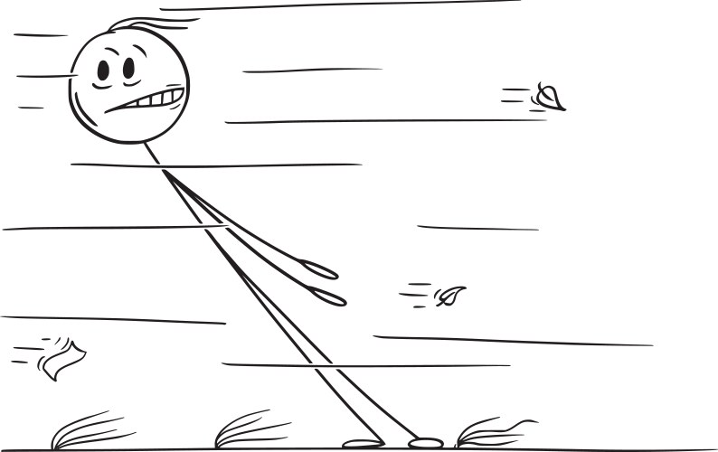 Cartoon Wind Blowing Vector Images (over 3,100)