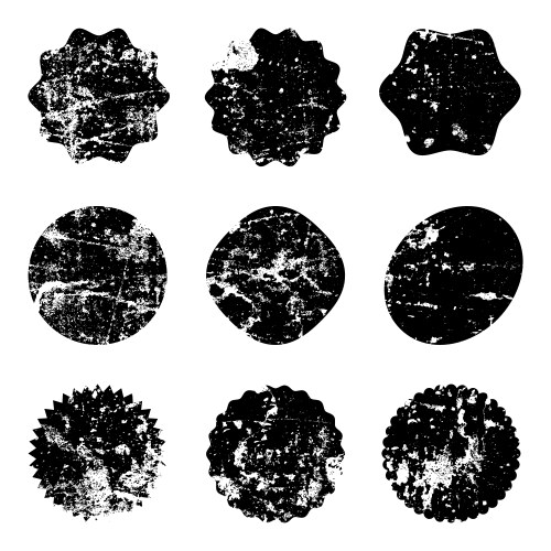 Oval stamp set Royalty Free Vector Image - VectorStock