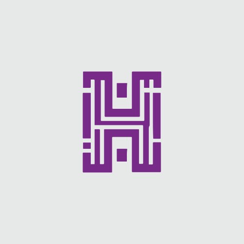 Letter h logo Royalty Free Vector Image - VectorStock