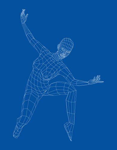 Gymnastic pose Royalty Free Vector Image - VectorStock