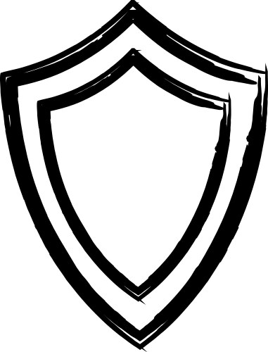 Frame shield texture element outline border Vector Image