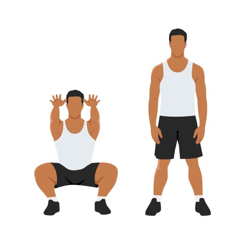 Bodyweight Squat Vector Images (over 310)