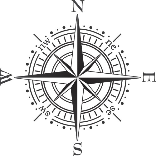Compass Black and White Vector Images (over 54,000)