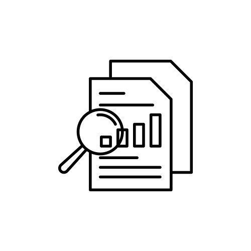 Overview icon isolated on white background Vector Image