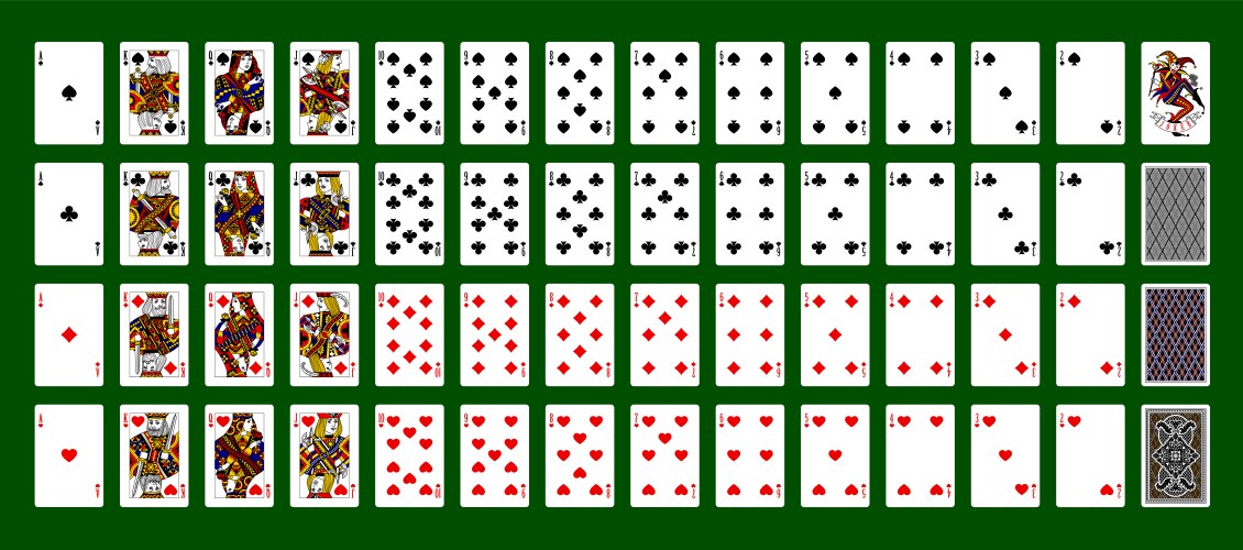 Playing Card Back Vector Images (over 4,600)