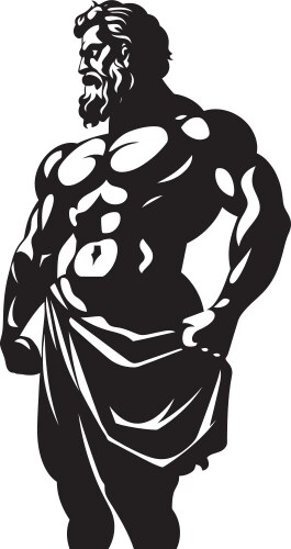 Icon of strength hercules emblematic symbol Vector Image