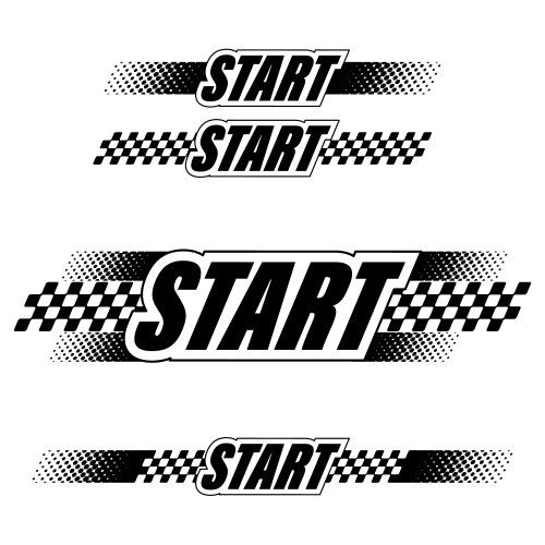 Racing flag car race sport auto rally grunge Vector Image