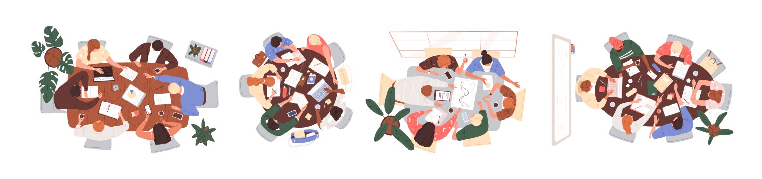 Top View Man Sitting Vector Images (over 920)