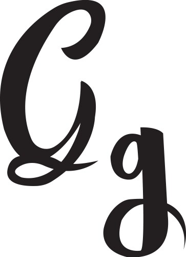 Alphabet letter h lettering calligraphy manuscript