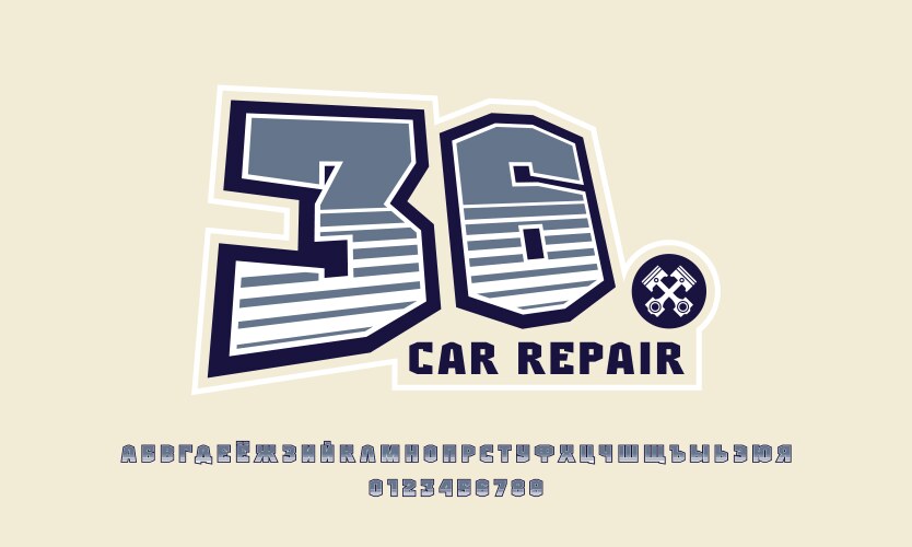 Racing Font Vintage Vector Images (over 1,000)