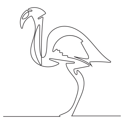 Flamingo Line Vector Images (over 3,100)