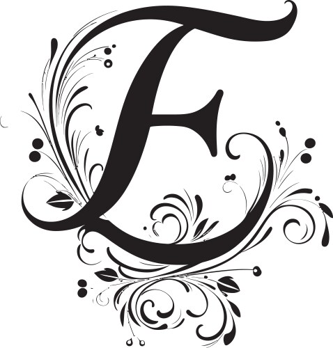 Enigmatic script mystifying font e design Vector Image