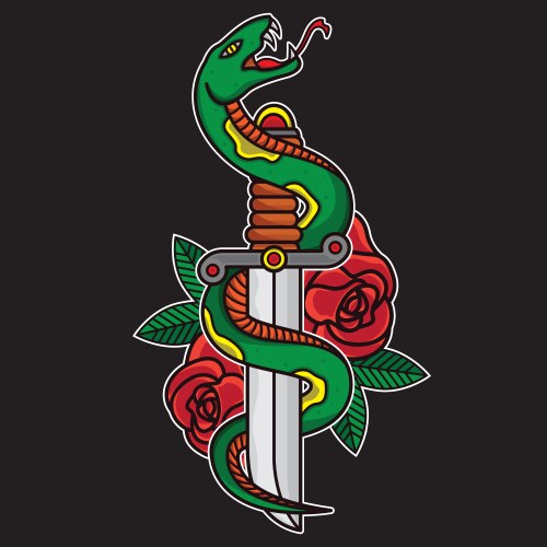 Dagger Tattoo Vector Images (over 3,700)