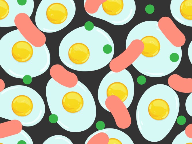 Fried Eggs Pattern Vector Images (over 14,000)