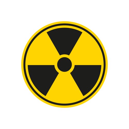 Radiation sign Royalty Free Vector Image - VectorStock