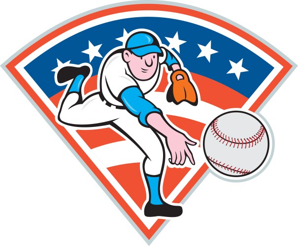 Baseball logo Royalty Free Vector Image - VectorStock
