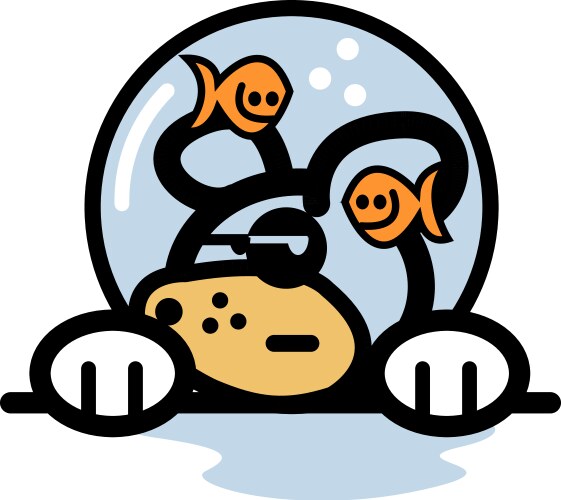 Exotic fish cartoon Royalty Free Vector Image - VectorStock