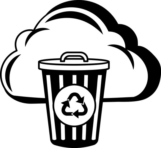 Sketchy Cloud Recycle Icon – Royalty-Free Vector | VectorStock