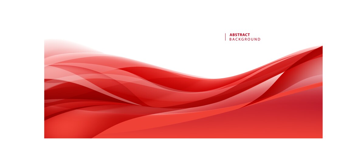 Abstract red wavy background curve flow Royalty Free Vector