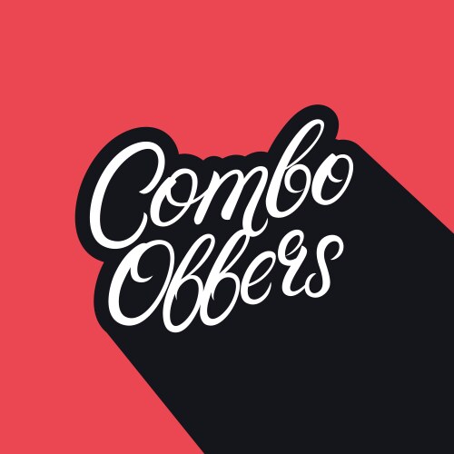 Combo offers banner template marketing flyer Vector Image