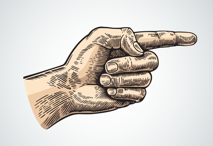 Pointing Finger Arrow Vector Images (over 17,000)